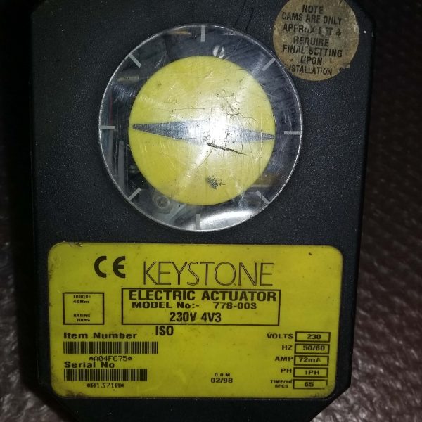 Elektrikli Aktüatör Keystone 778-003 – Göksu Makine