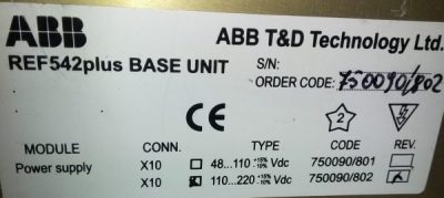 Operatör Panel HMI ABB REF542 Plus – Göksu Makine